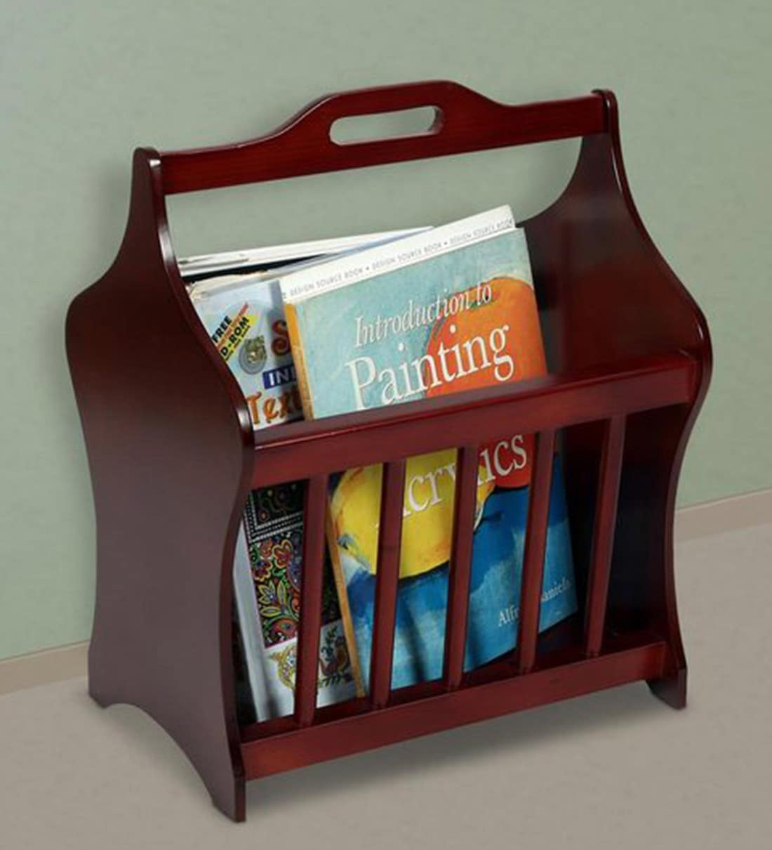 Buy Solid Wood Magazine Holder in Brown Colour by ClasiCraft at 40% OFF ...
