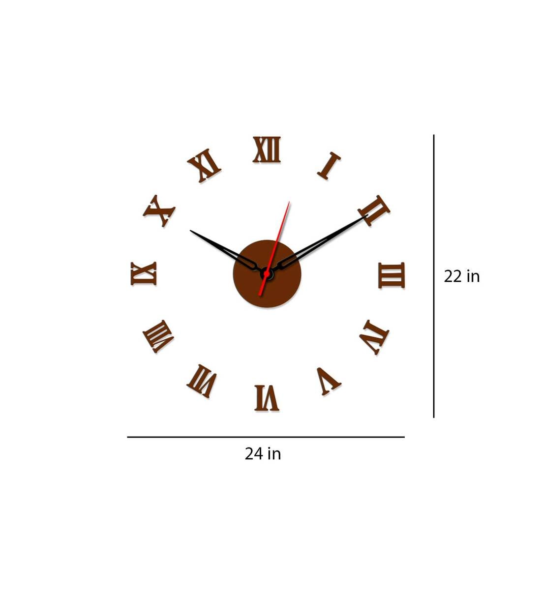 Buy Roman Number Wall Clock By WallMantra Online - Modern Wall Clocks ...