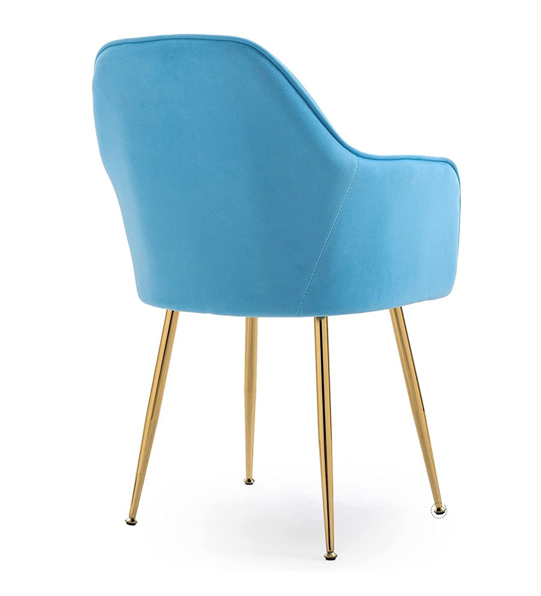 Buy Ambar Velvet Dining Chair in Sky Blue Colour By Finch Fox Online ...