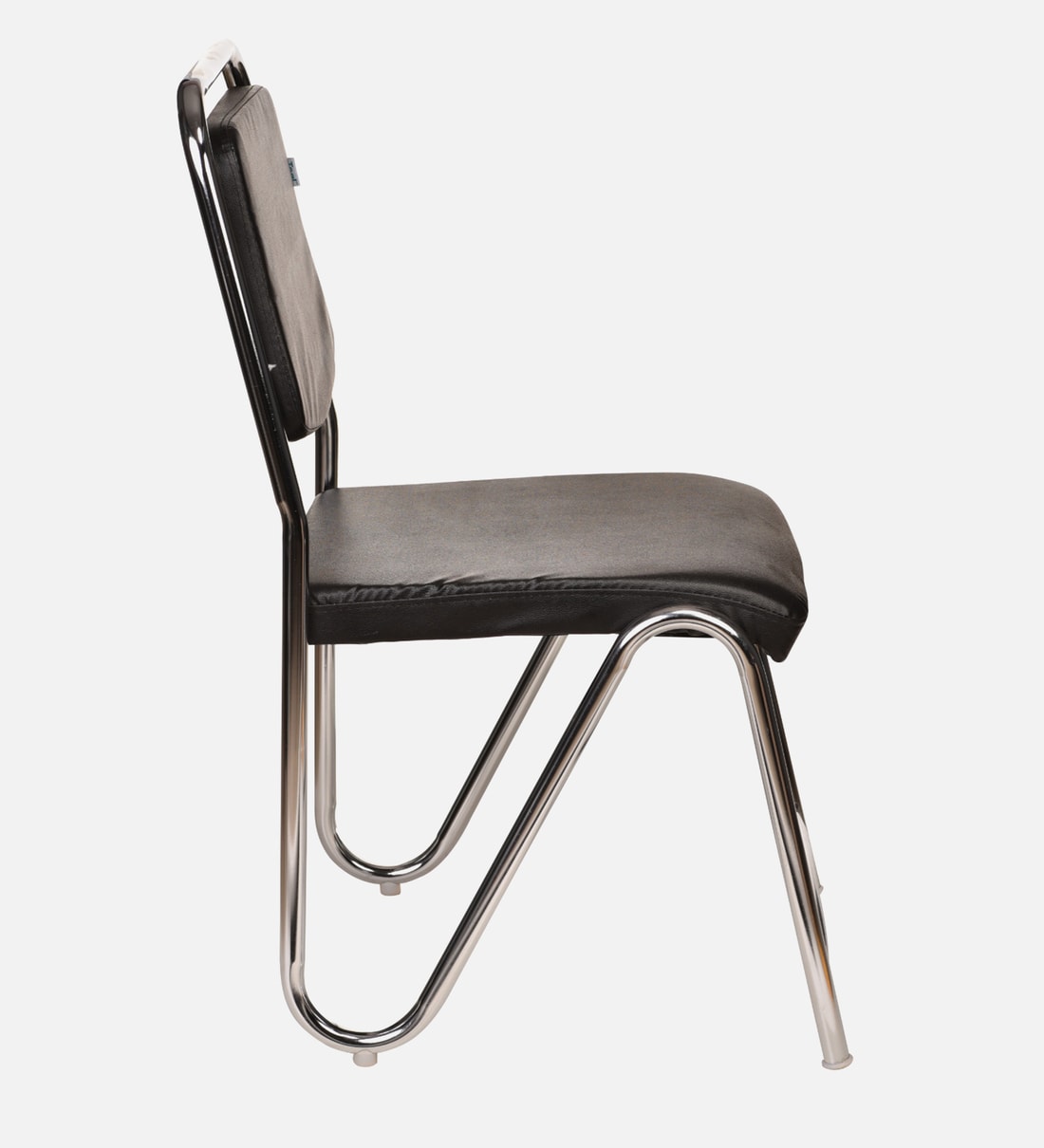 Buy Ronald Leatherette Guest Chair in Black Colour by Tealkart Online ...