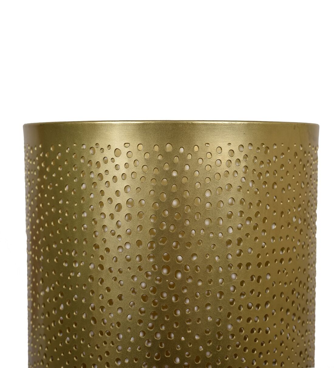 Buy Roshni Jaali Gold Iron Candle Holder by Citilites Online - Candle ...