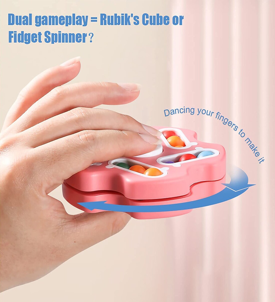 Buy Rotating Magic Bean Toys Fidget Spinner Magic Cube Toys By ...