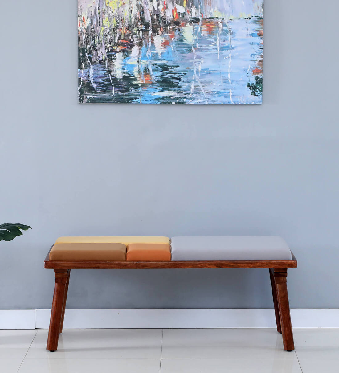 Buy Rotava Sheesham Wood Bench In Scratch Resistant Rustic Teak Finish ...