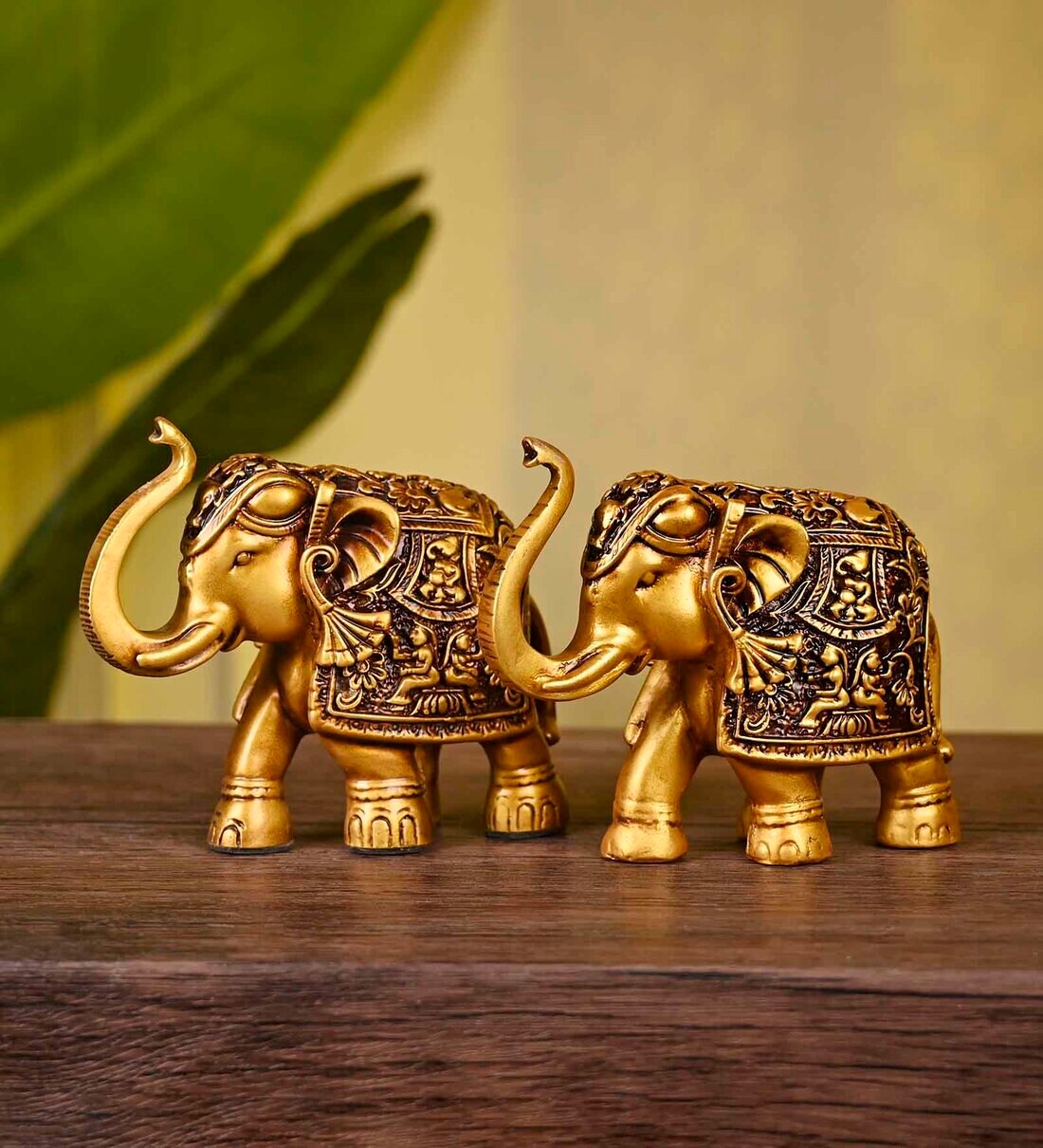 Buy Royal Elephant Brown Resin Animal Figurines at 17% OFF by Artarium ...