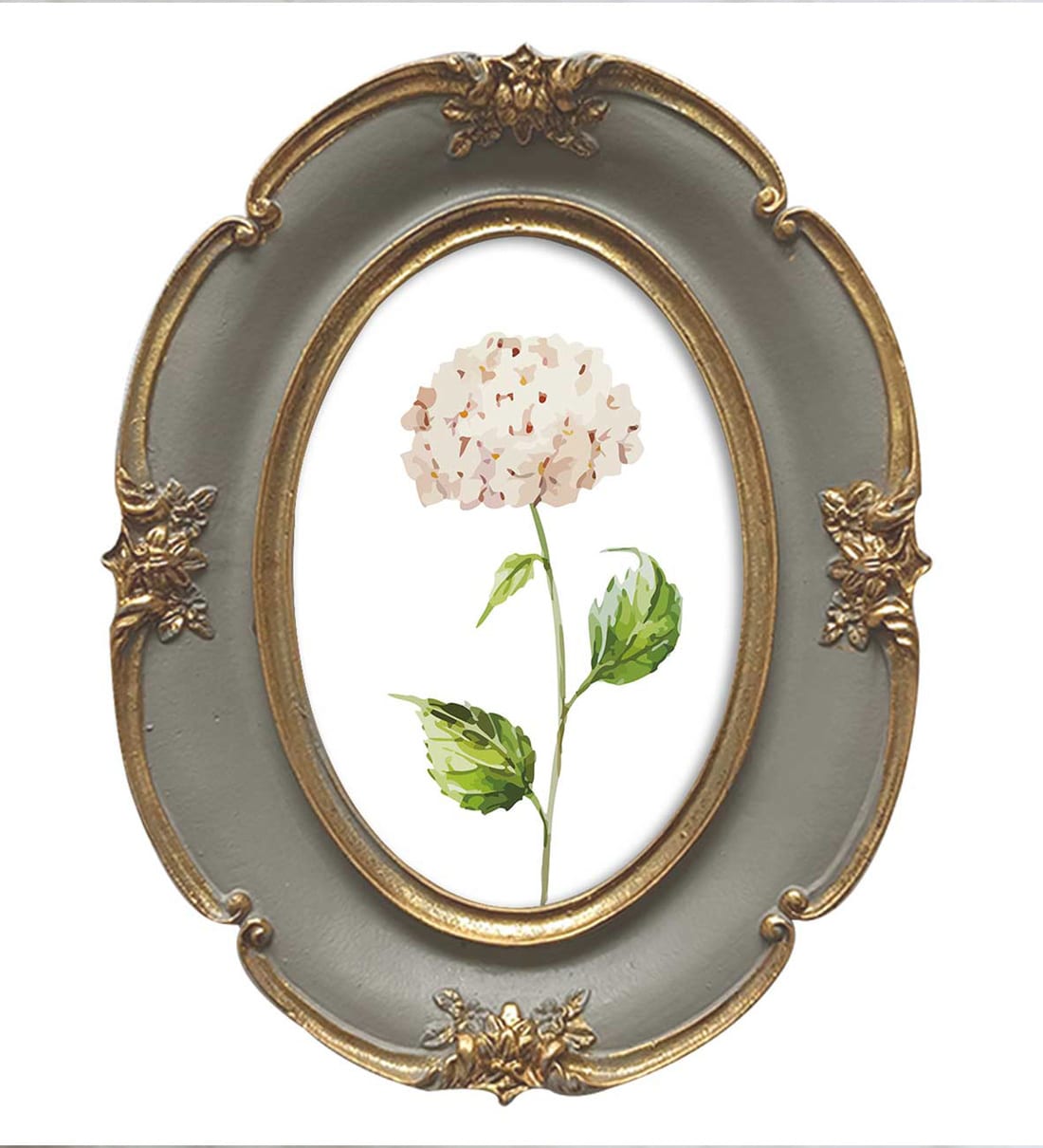 Buy Royal Gray Resin Oval Shape Design Premium Table Photo Frame by Art ...