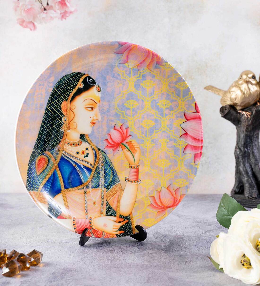 Buy Royal Mughal Queen Mumtaz Inspired Wall Plate By Kolorobia Online ...