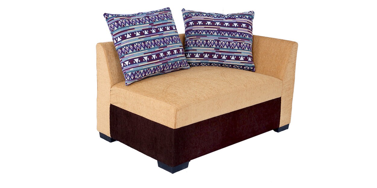 Buy Robson RHS Sectional Sofa In Beige Brown Colour By Muebles Casa ...