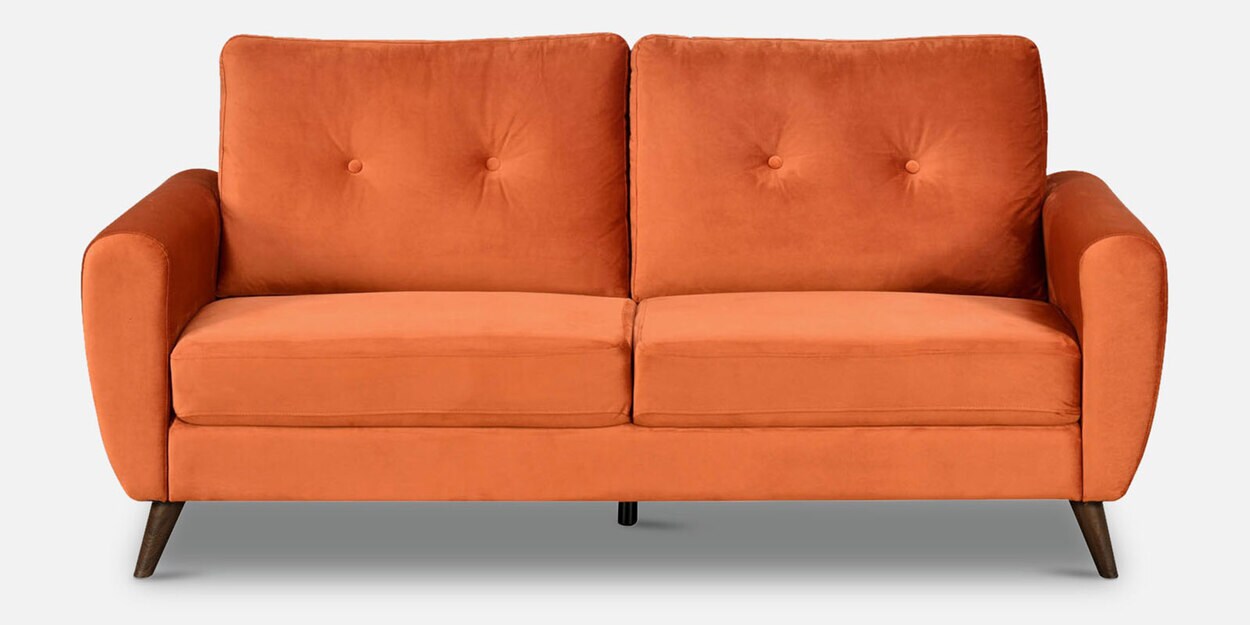 Buy Rockingham 3 Seater Sofa In Rust Orange Colour at 23% OFF by ...