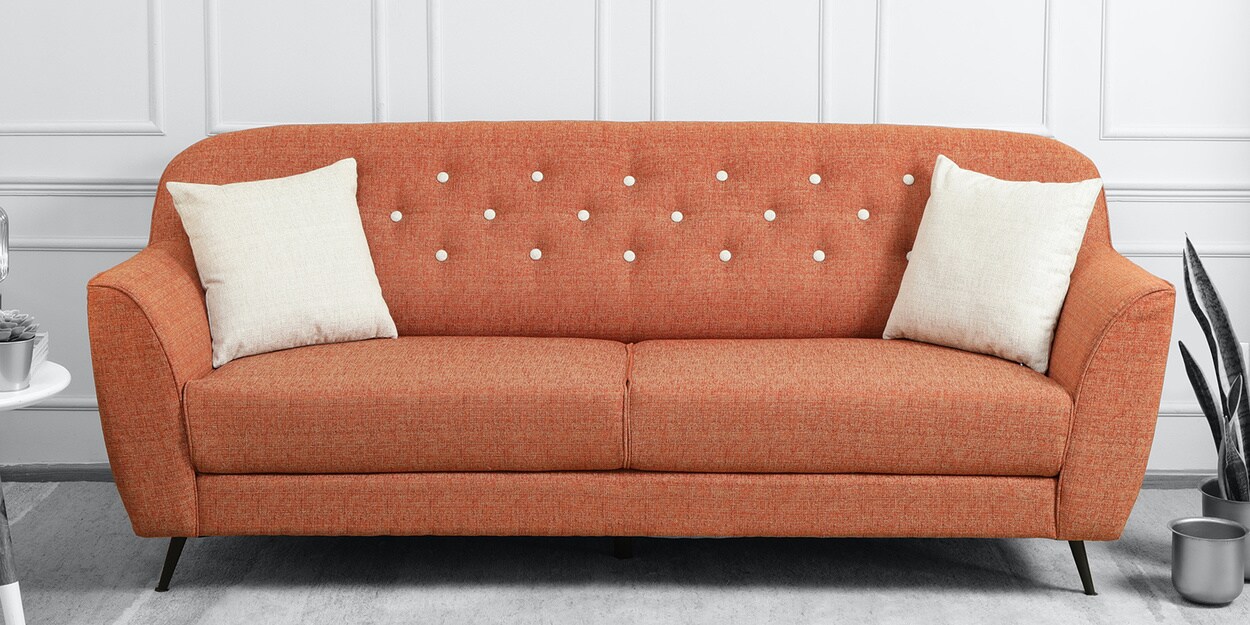 Rust Coloured Sofa | Baci Living Room