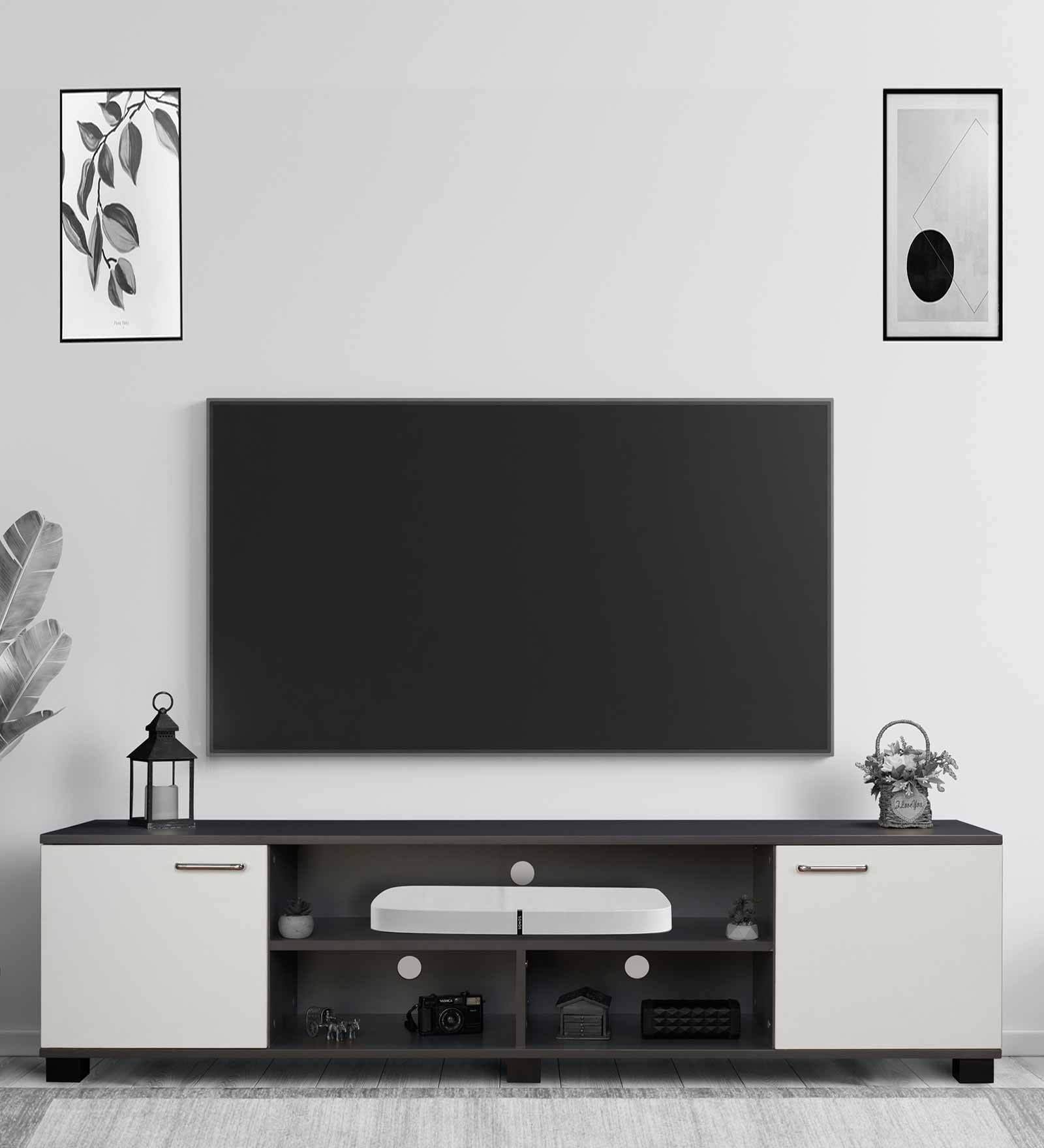 Buy Robust Entertainment Unit In Slate Grey & White Colour at 4% OFF by ...