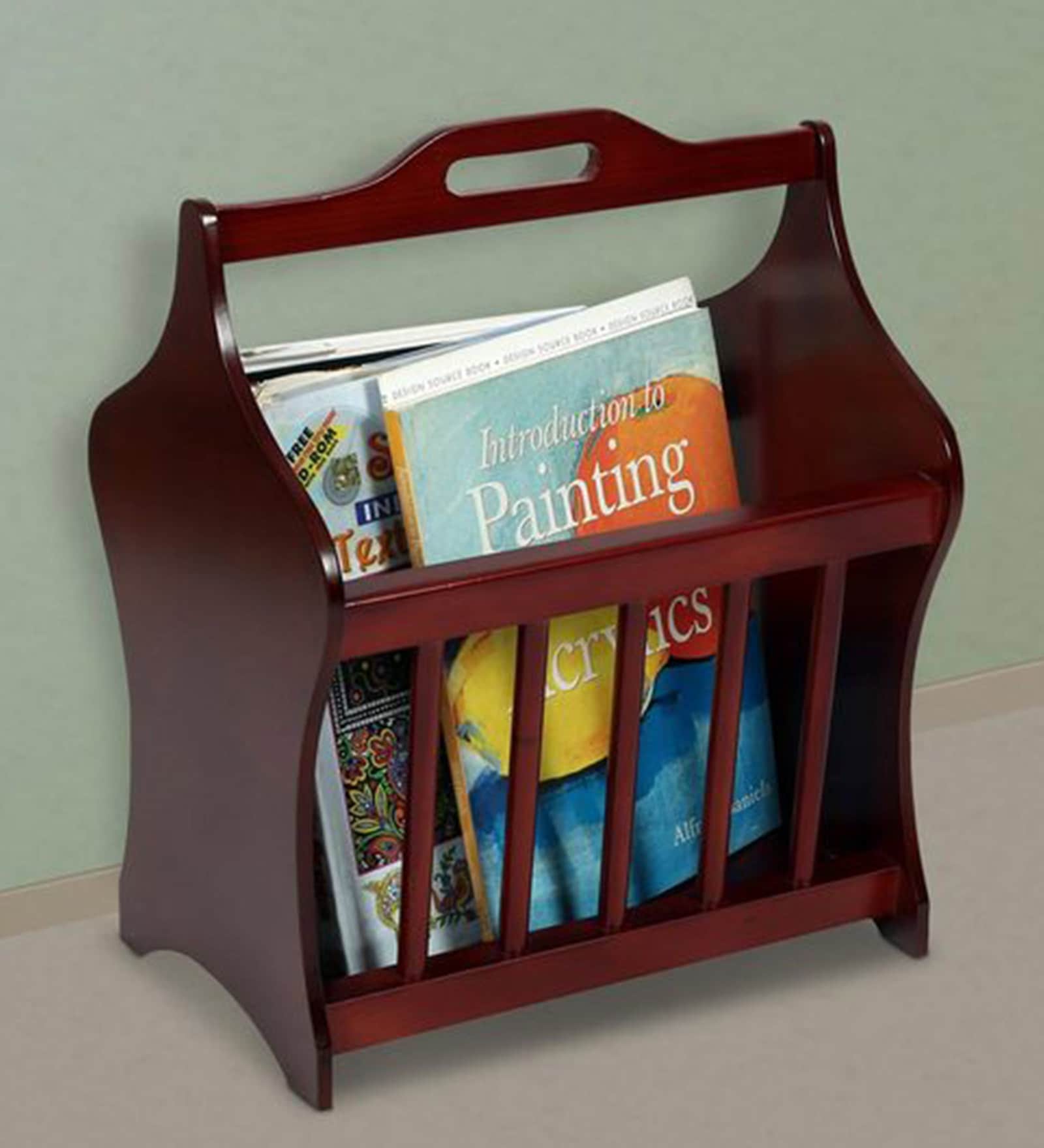 Buy Solid Wood Magazine Holder in Brown Colour by ClasiCraft at 22% OFF ...