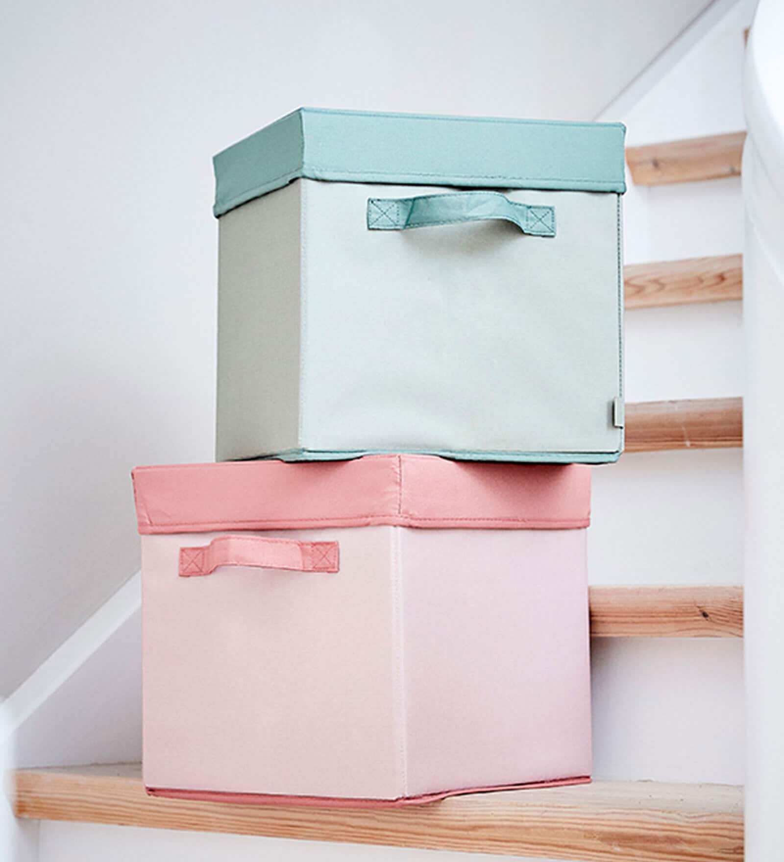 Buy Buggy Fabric Kids Storage Box in Misty Rose Colour at 100% OFF by ...