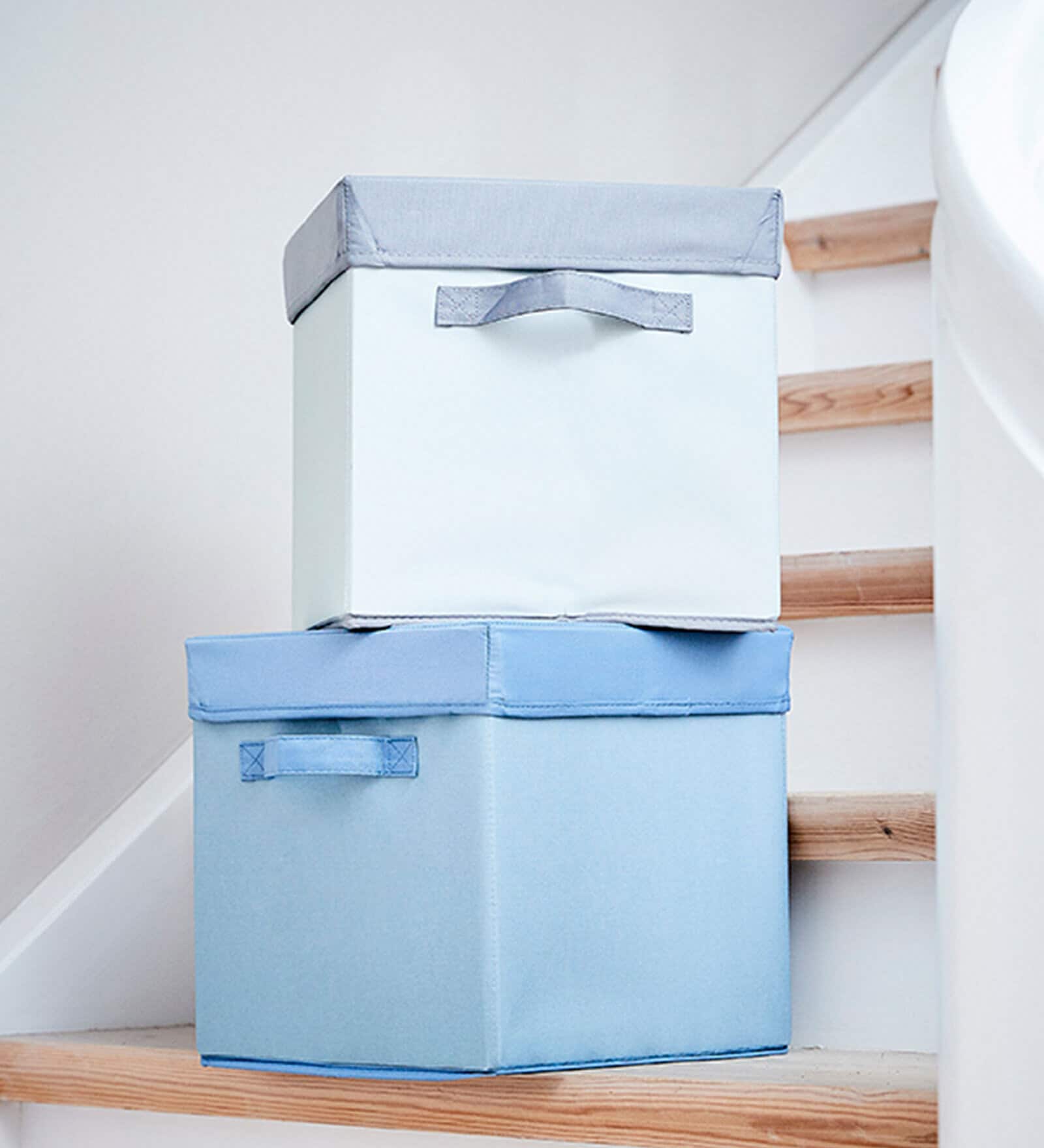 Buy Buggy Fabric Kids Storage Box in Frosty Blue Colour at 100% OFF by ...