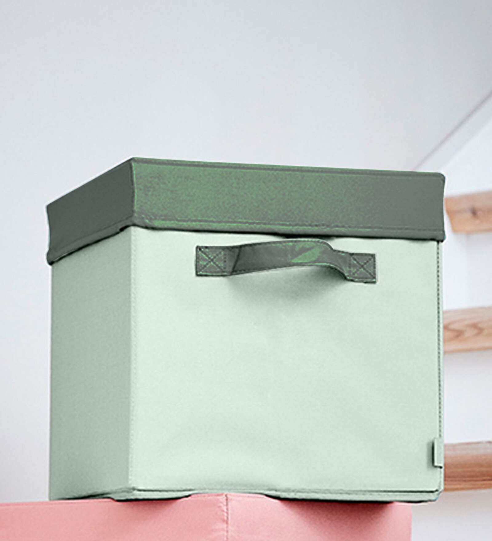 Buy Longan Fabric Storage Box in Moss Green Colour at 100% OFF by Flexa ...