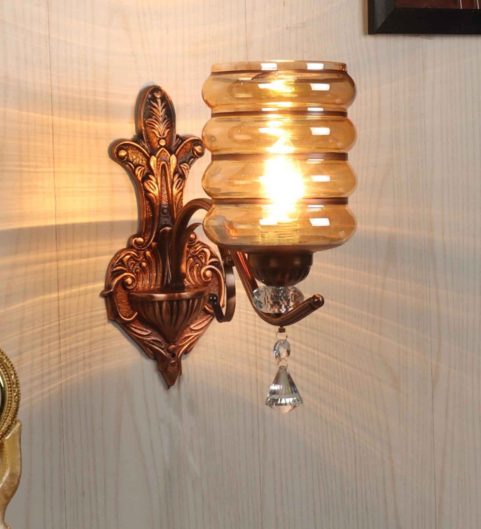 Buy Rose Gold Iron Wall Lights By Eliante By Jainsons Lights at 24% OFF ...