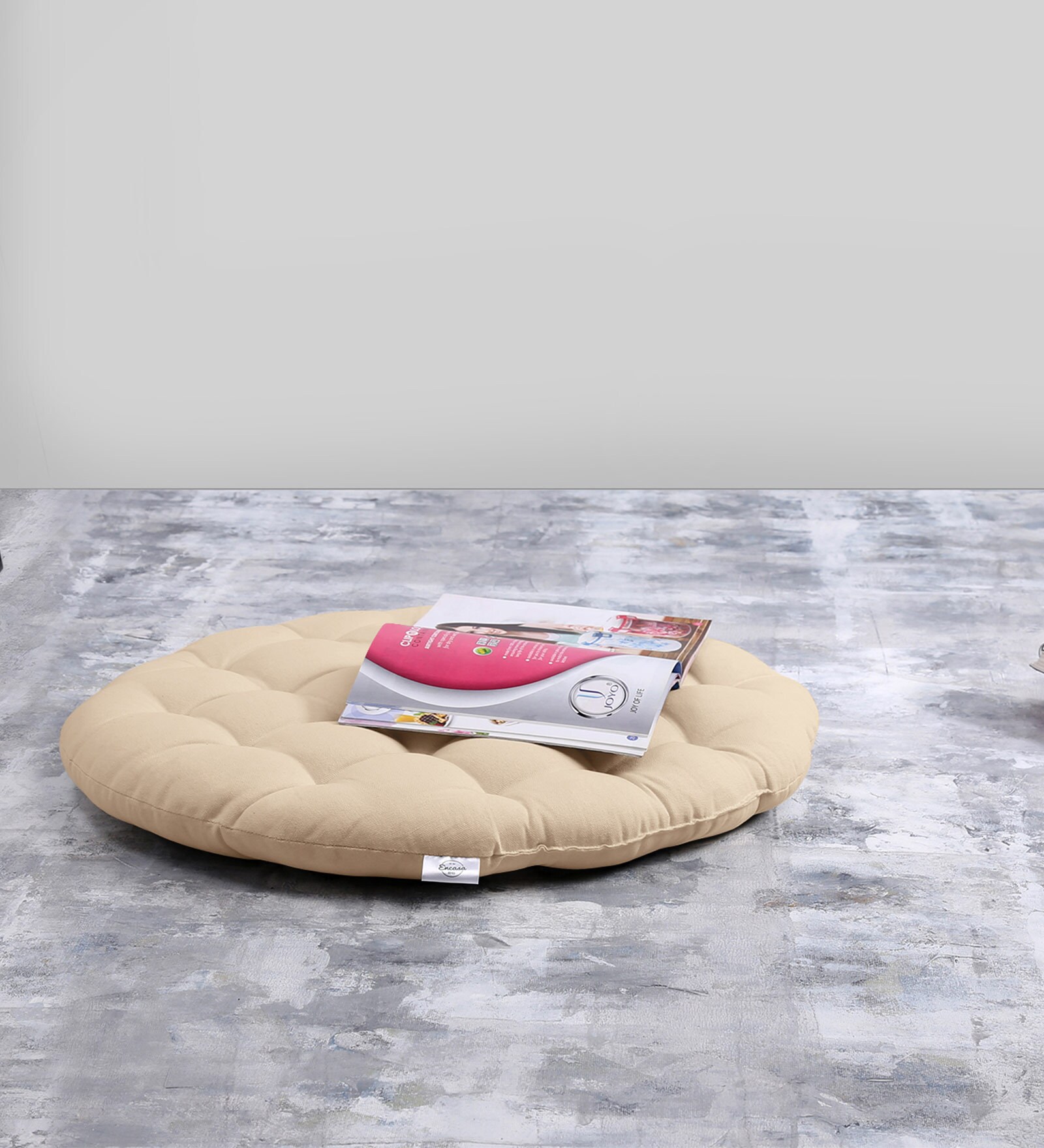 Buy Round Floor Cotton Canvas at 25% OFF by Encasa Homes | Pepperfry