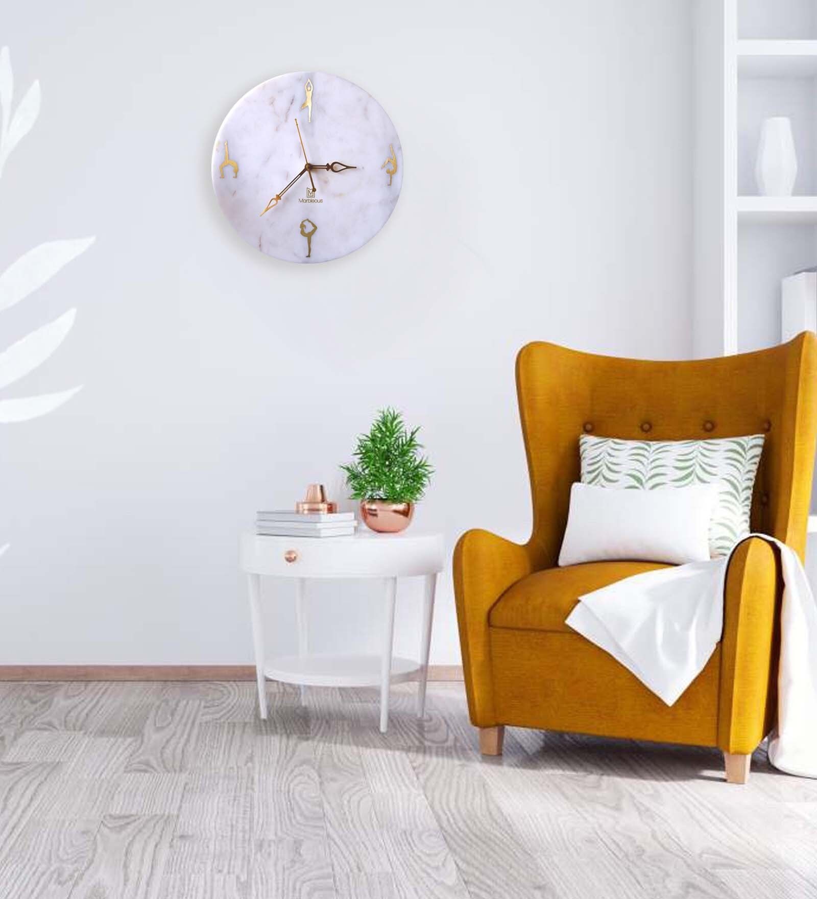 Buy Round Marble Wall Clock by Marbleous at 20% OFF by Marbleous ...