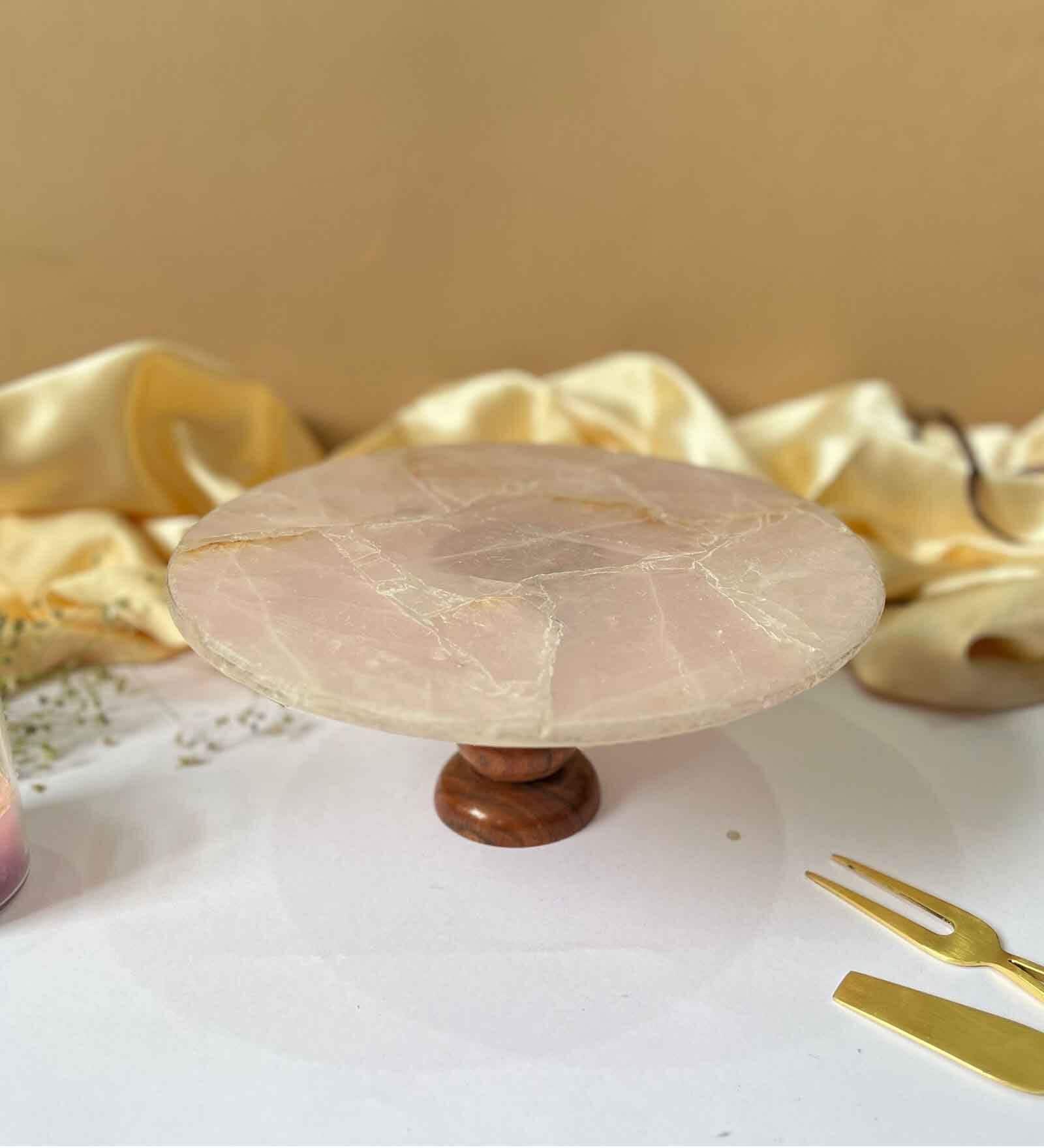 Buy Pink Stone Cake Stand at 34% OFF by Home Arte | Pepperfry