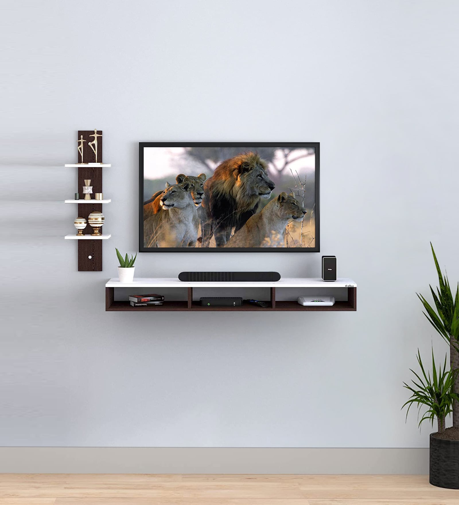 Buy Roxy TV Unit in Wenge White Finish for TVs up to 43\ at 6% OFF by ...
