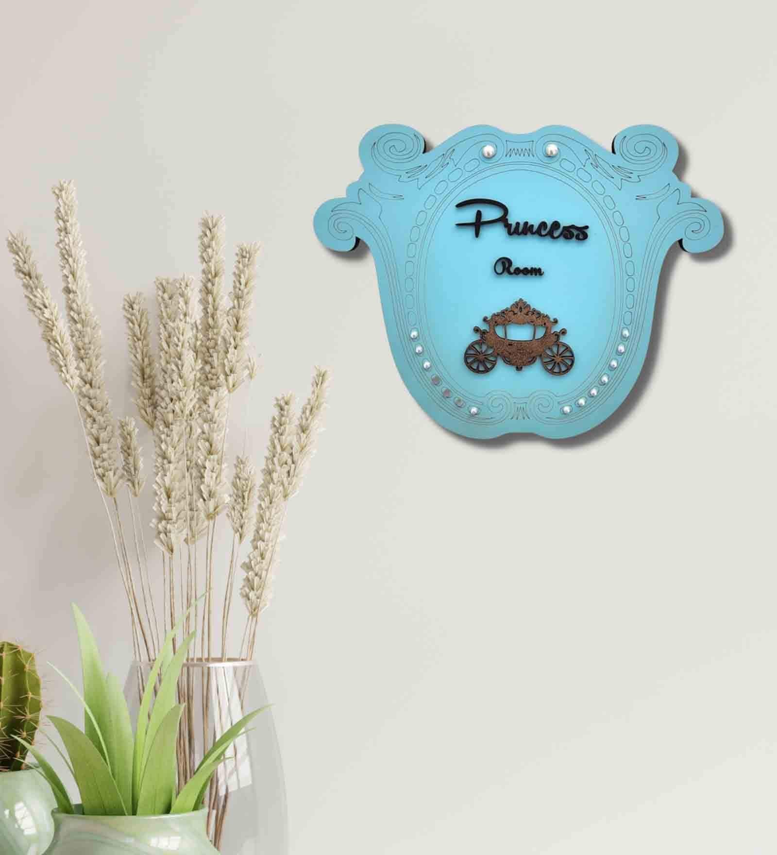 Buy Royal Princess Blue Wooden Wall Art at 36% OFF by Chalk My Theme ...