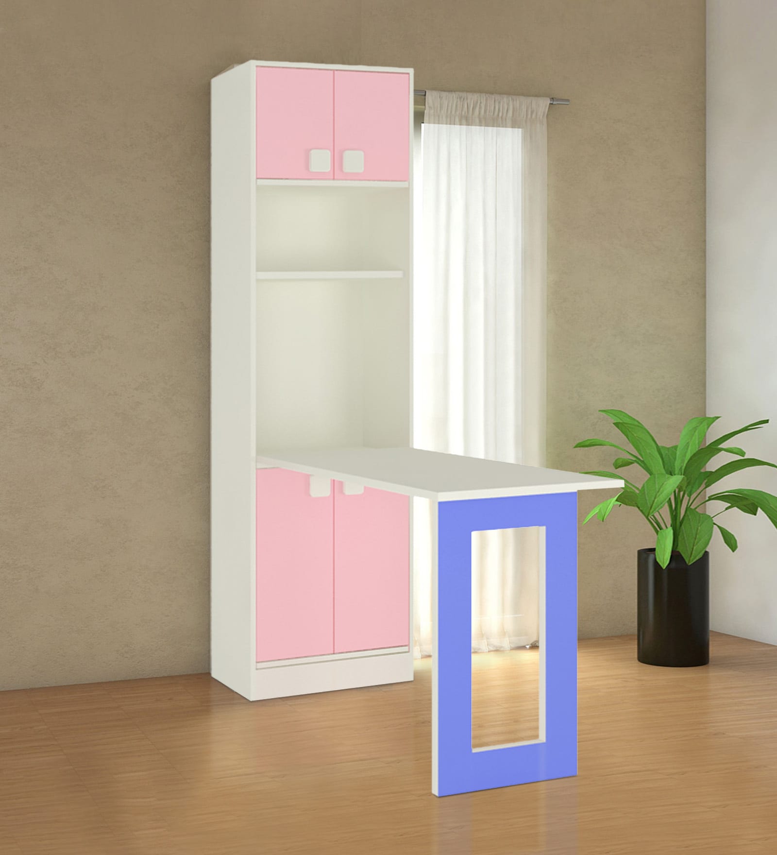 Buy Royale Kids Study Table in English Pink Colour at 17% OFF by Adona ...