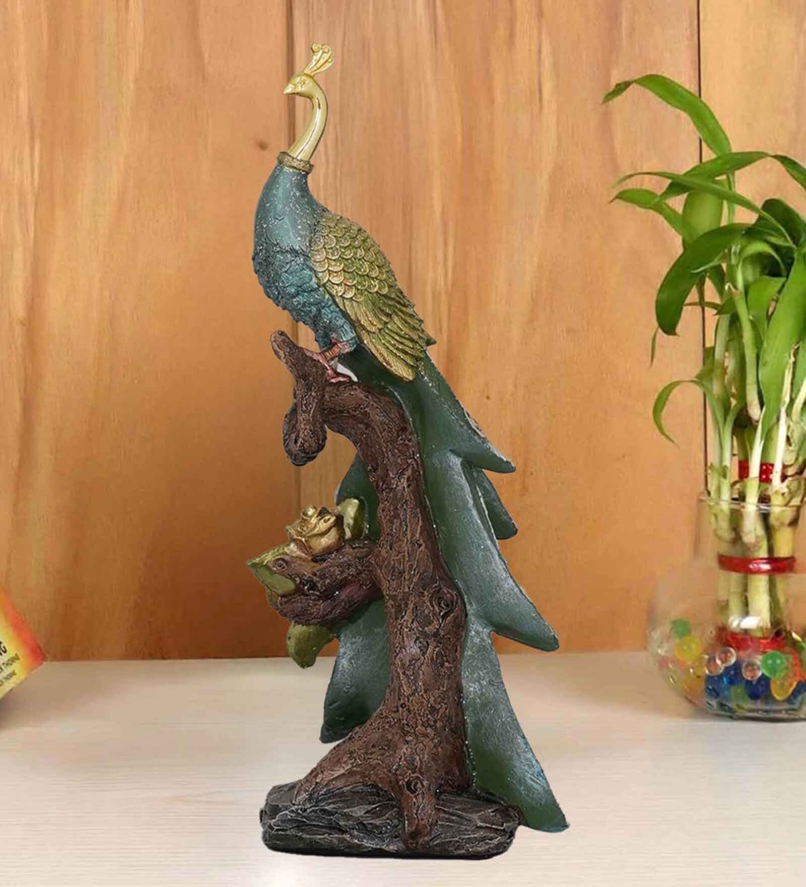 Buy Elegant Peacock Polyresin Felt Base Showpiece at 56% OFF by ...
