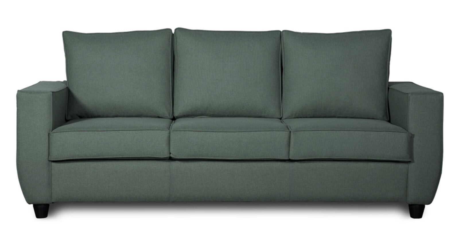 Buy Rookie Fabric 3 Seater Sofa in Omega Green Colour at 31% OFF by ...