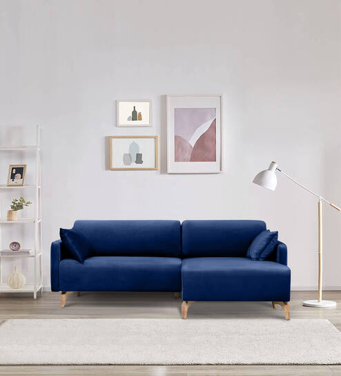 Shop Upto 70% Off on Blue LHS Sectional Sofas Products | Pepperfry