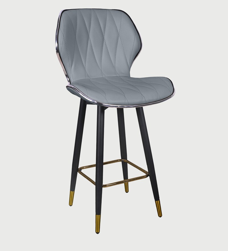 Buy Rolex High Counter Bar Stool in Grey Colour By Chairwale Online ...