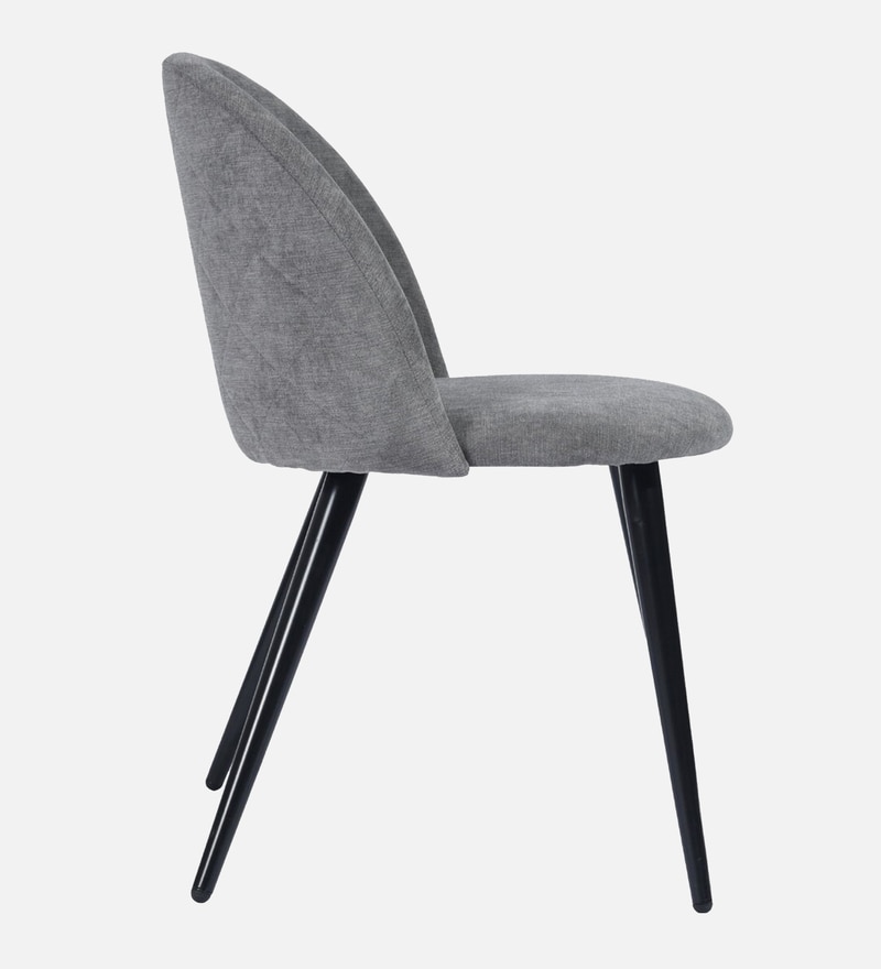Buy Vixen Fabric Dining Chair In Grey Colour Online - Contemporary ...