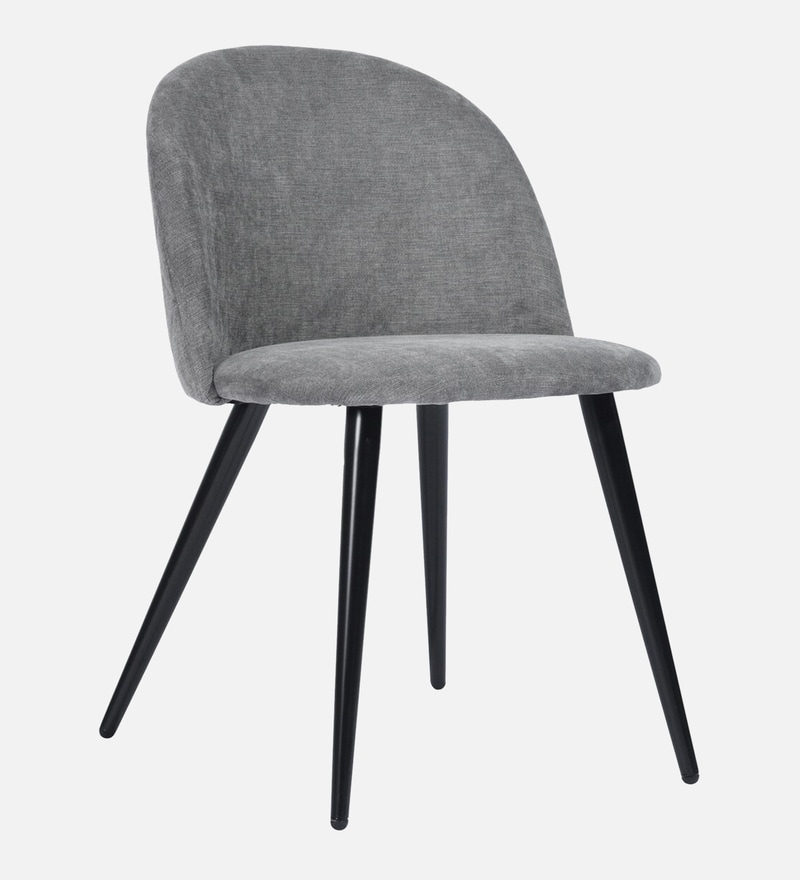 Buy Vixen Fabric Dining Chair In Grey Colour Online - Contemporary ...