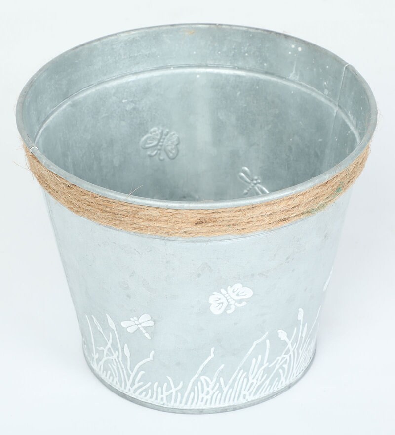 Buy Round Ava Bowl Lined Metal Vase by Oasis Floral Products Online ...