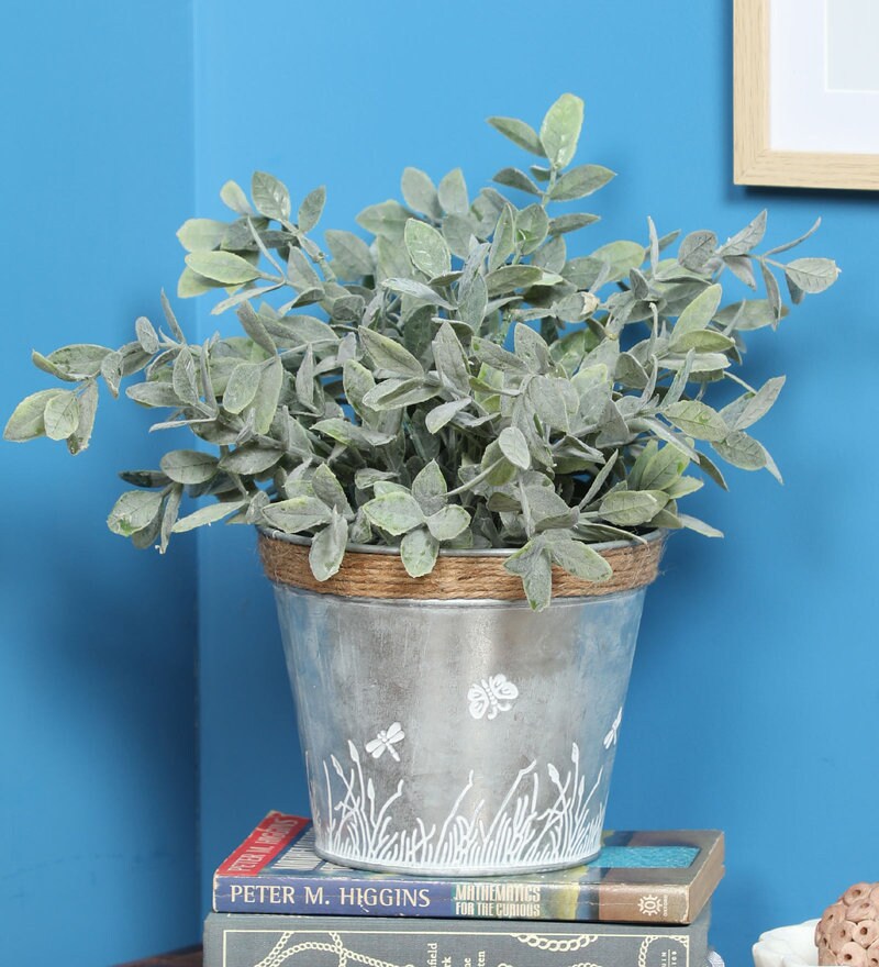 Buy Round Ava Bowl Lined Metal Vase by Oasis Floral Products Online ...