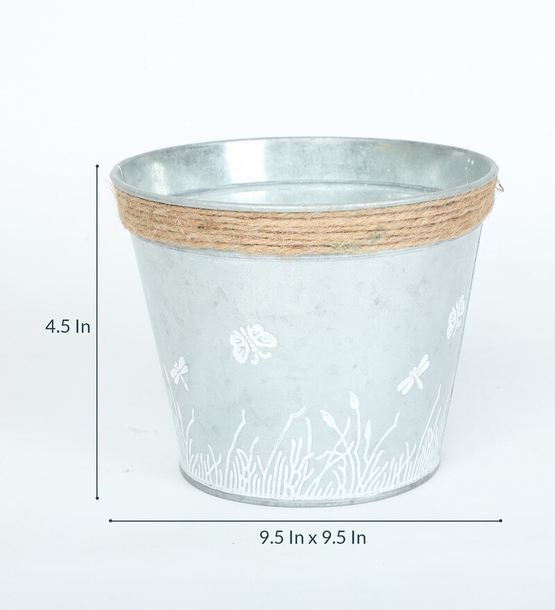 Buy Round Ava Bowl Lined Metal Vase by Oasis Floral Products Online ...