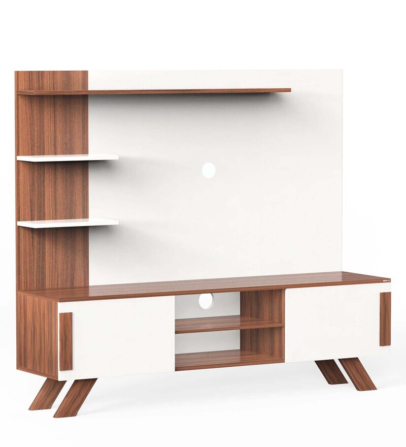 Buy Rowlet TV Unit in Walnut & White Finish for TVs up to 42\ by ...