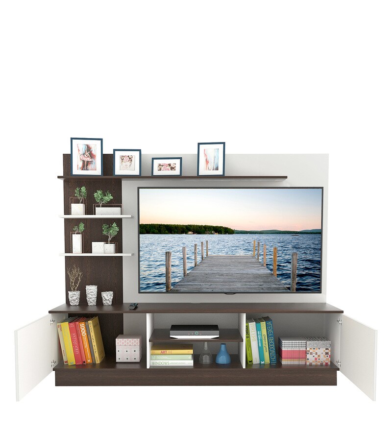 Buy Rowlet TV Unit in Wenge & White Finish for TVs up to 50\ Online ...