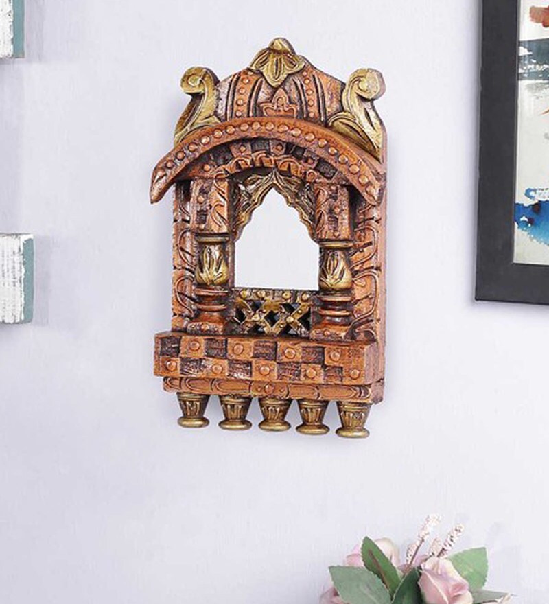 Buy Solid Wood Jharokha in Copper Colour by Art Of Jodhpur Online ...