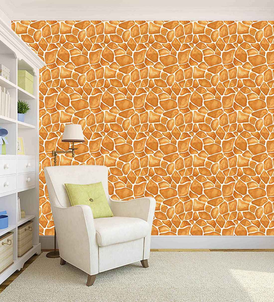 Buy Rust 3D Stone Design Printed Peel And Stick Self Adhesive Wallpaper ...