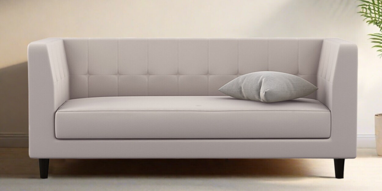 Buy Rubi Velvet 3 Seater Sofa in Camel Beige Colour at 57% OFF by ...