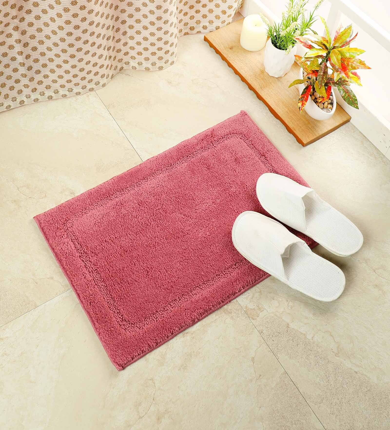 Buy Pink Dralon Max Absorbant Bath Mats 24 x 16 inches at 12% OFF by ...