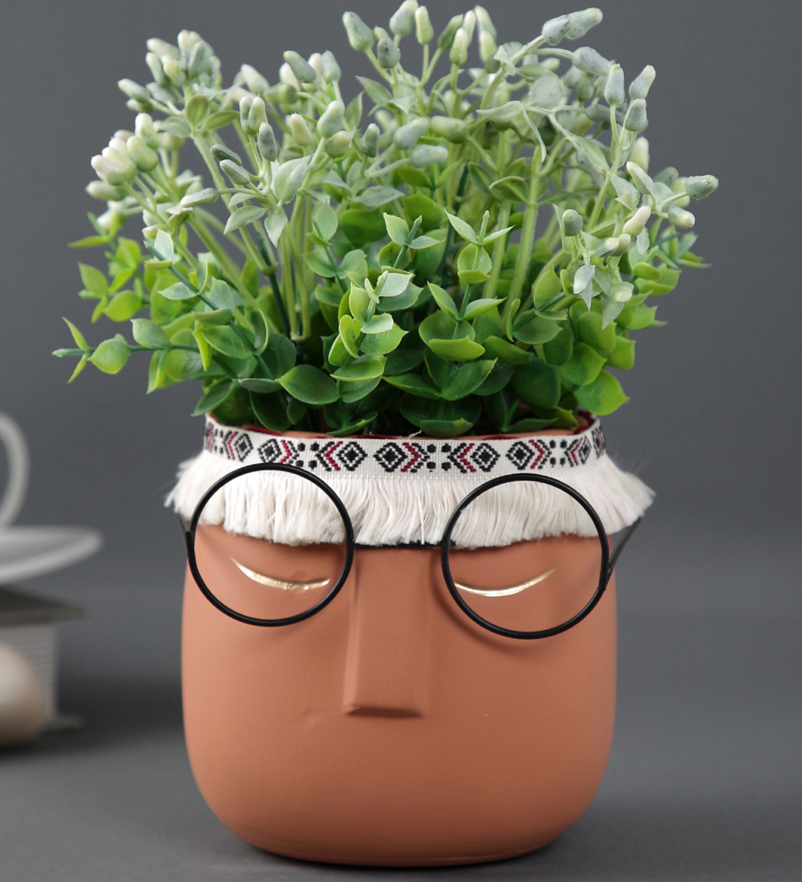 Buy Rust Ceramic Planter at 36% OFF by Tayhaa | Pepperfry