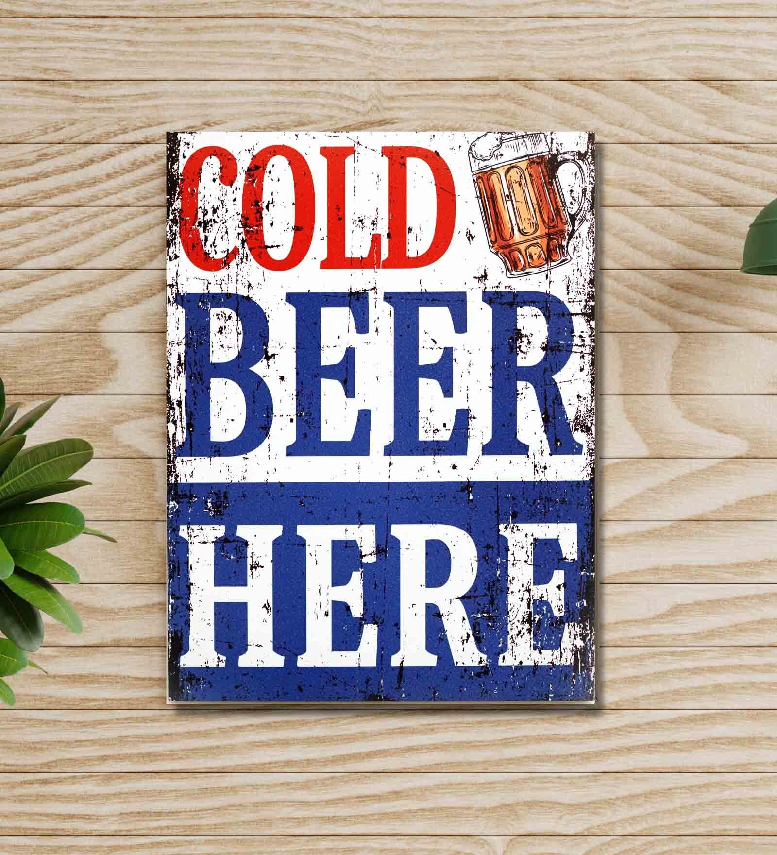 Buy Rustic Beer Multicolor Wooden Art Print at 30% OFF by Chalk My ...