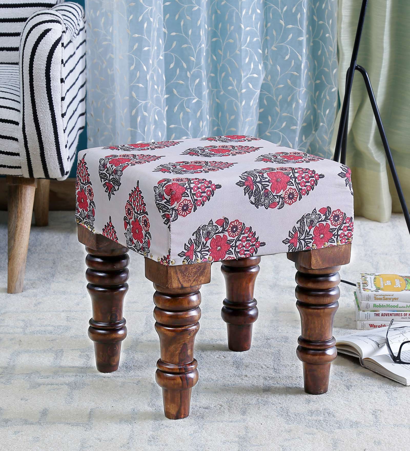 Buy Ruth Seating Stool in Provincial Teak Finish at 5% OFF by Bohemiana ...