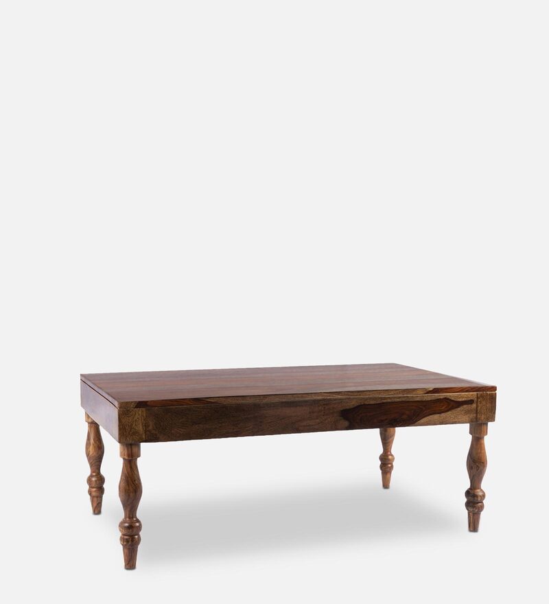 Buy Rubi Large Coffee Table in Teak Finish Online - Traditional Coffee ...