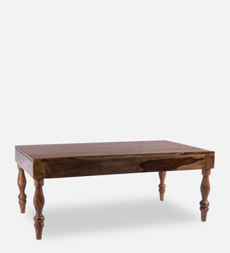 Buy Rubi Large Coffee Table in Teak Finish Online - Traditional Coffee ...