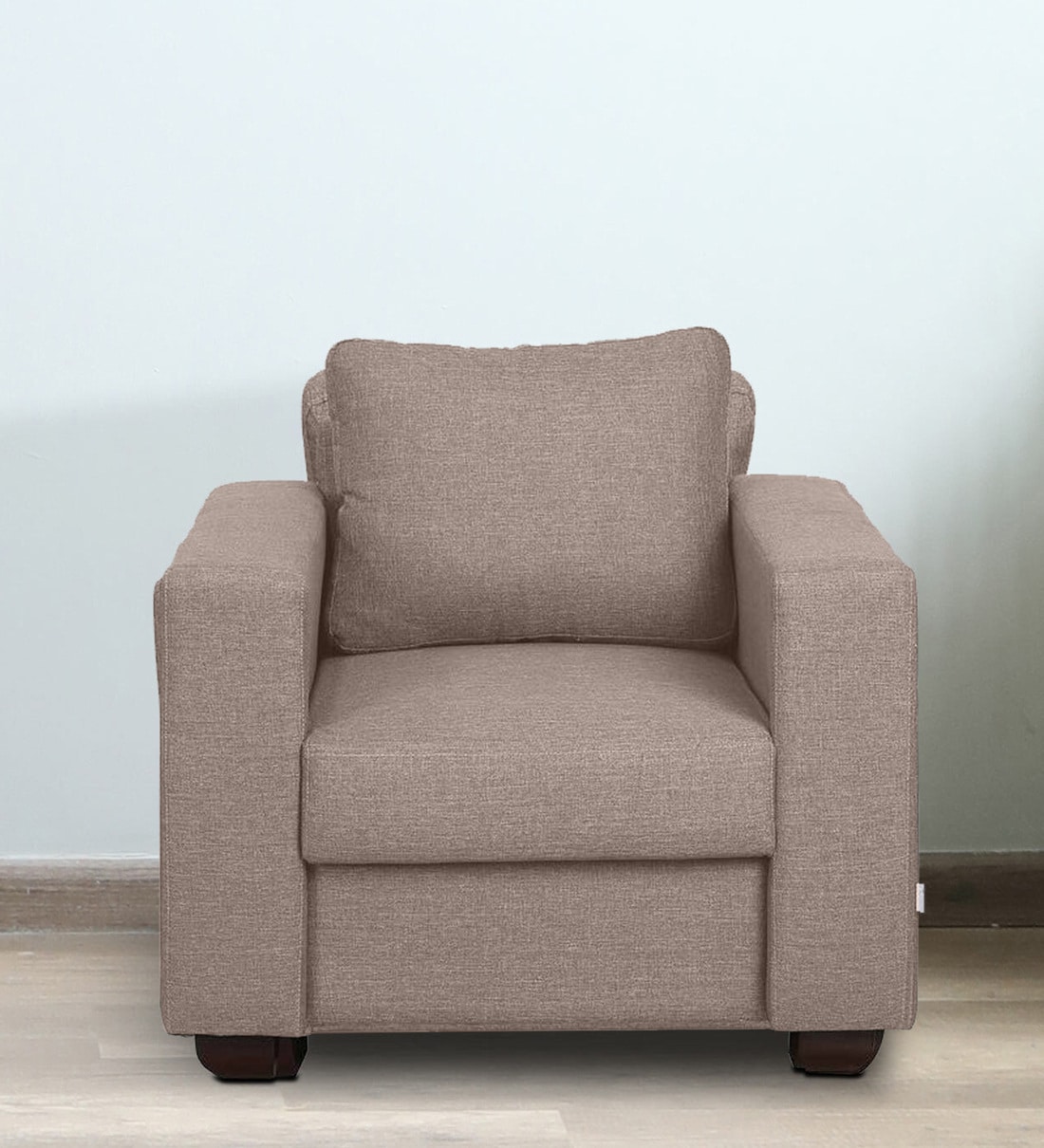 Buy Sato Fabric 1 Seater Sofa in Brown Colour at 39% OFF by Mintwud ...
