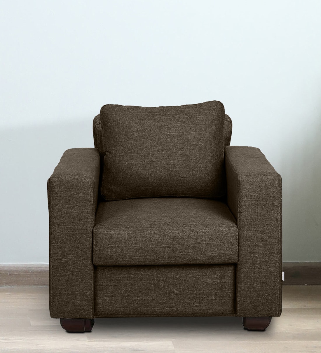 Buy Sato Fabric 1 Seater Sofa in Brown Colour at 39% OFF by Mintwud ...