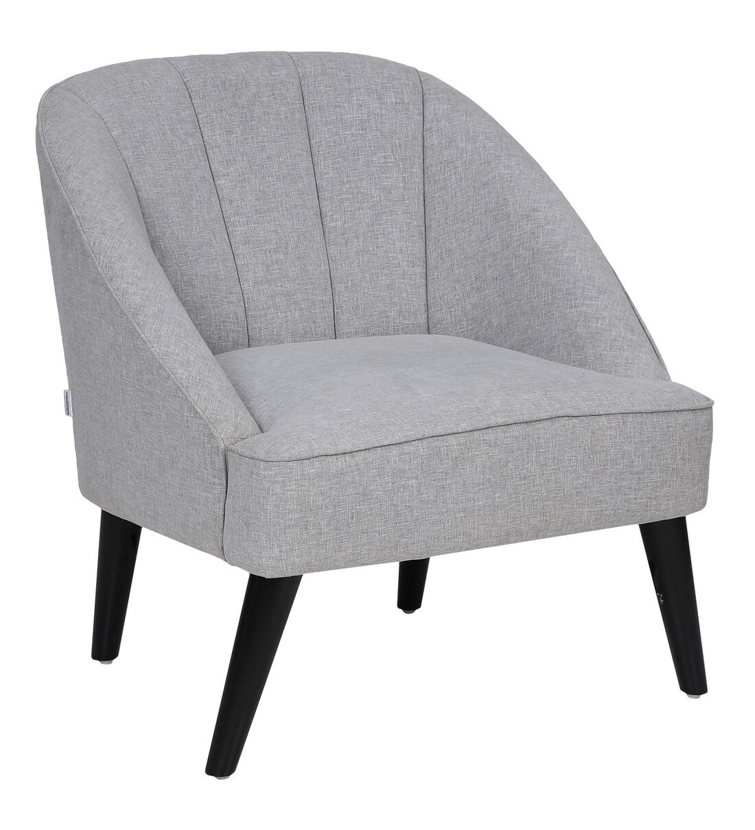 Buy Umag Fabric Barrel Chair in Ash Grey Colour Online - Barrel Chairs ...