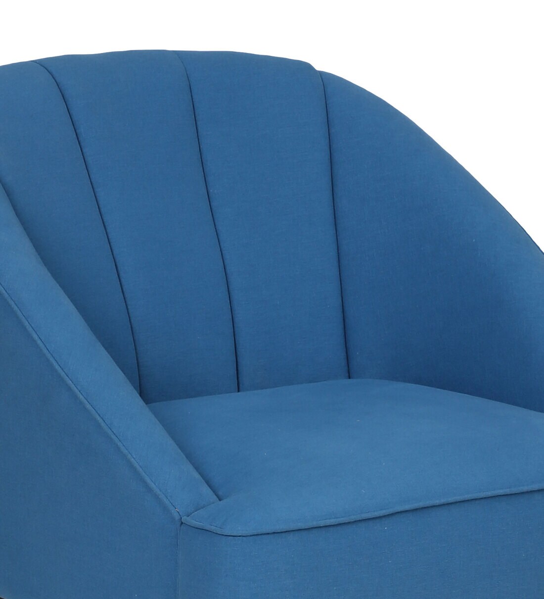 Buy Umag Fabric Barrel Chair in Blue Colour Online - Barrel Chairs ...