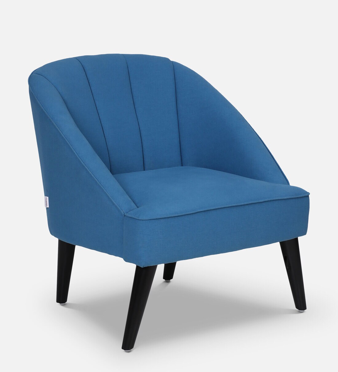 Buy Umag Fabric Barrel Chair in Blue Colour Online - Barrel Chairs ...